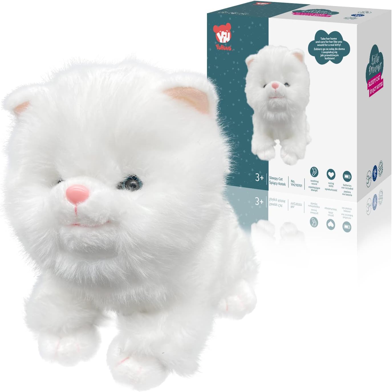 Buy YH YUHUNG Robot Cat Plush Toy Interactive Cat Electronic Pets Cat ...
