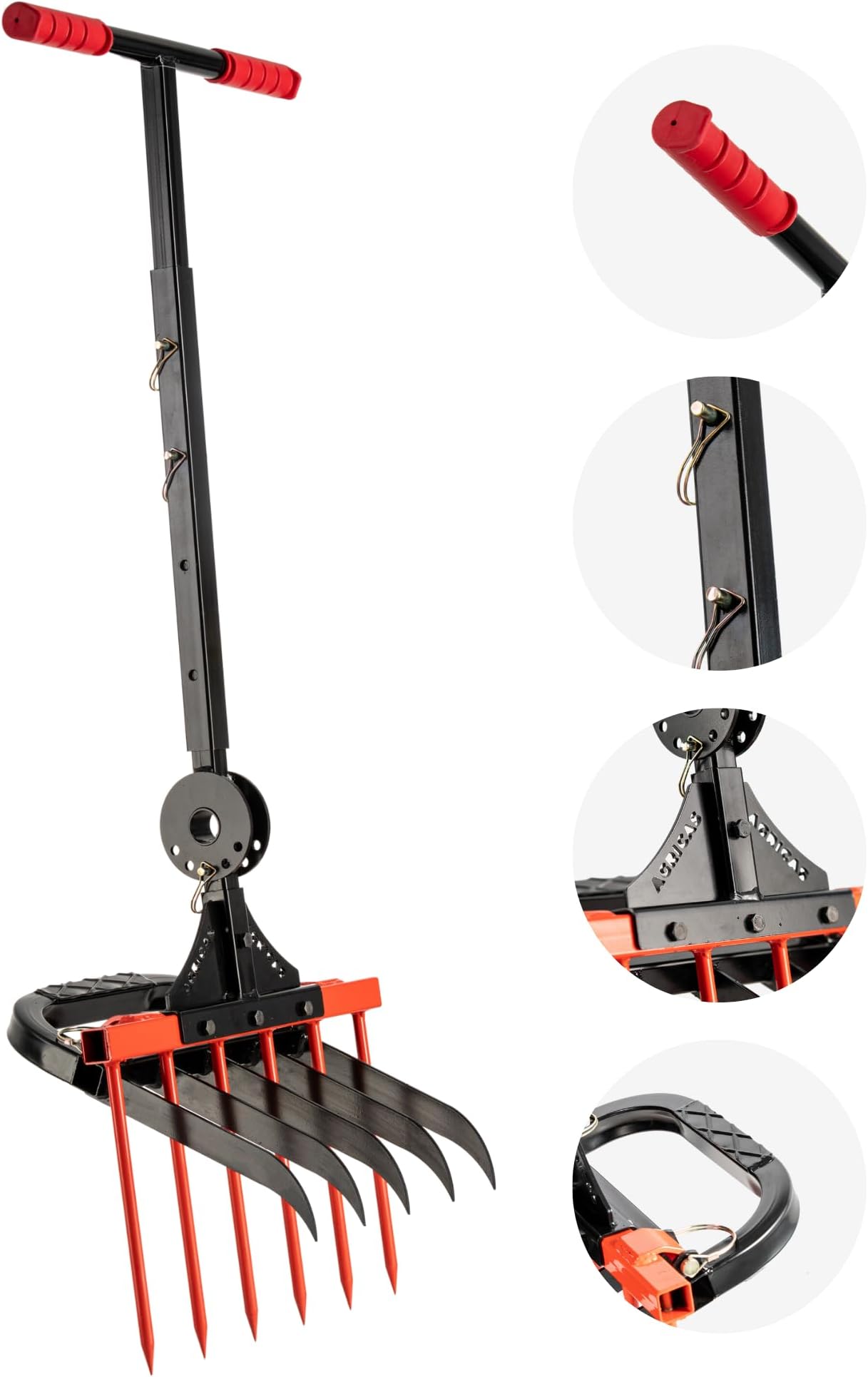 Amazon.com : Walensee Broad Fork Tool, Cultivator Tiller Manual Hand ...