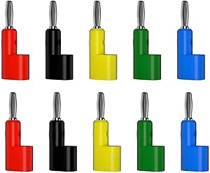 Amazon.com: WUZDPRCJ 4MM Stackable Banana Plug Solderless Banana Jack ...