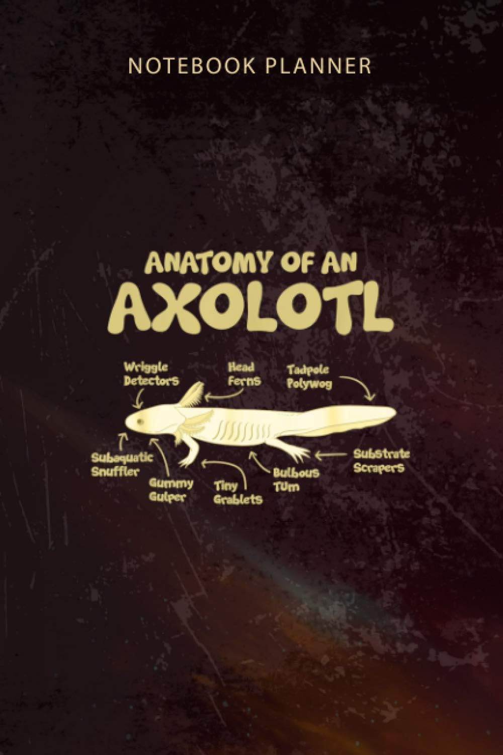 Notebook Planner Anatomy Of An Axolotl Axolotls Biology Science: Diary ...