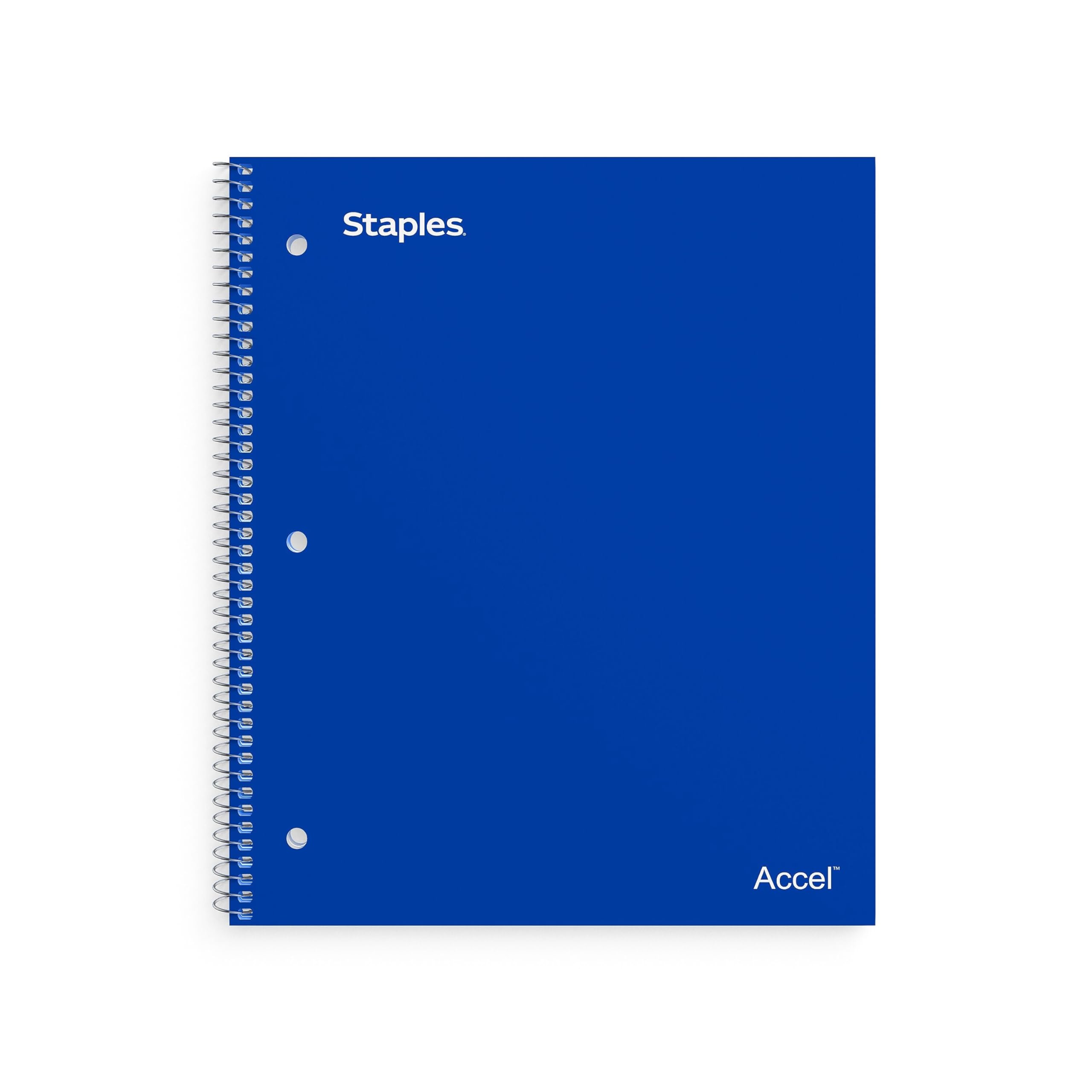 STAPLES Accel 3-Subject Notebook, 8.5-inch x 11-inch, College Ruled ...