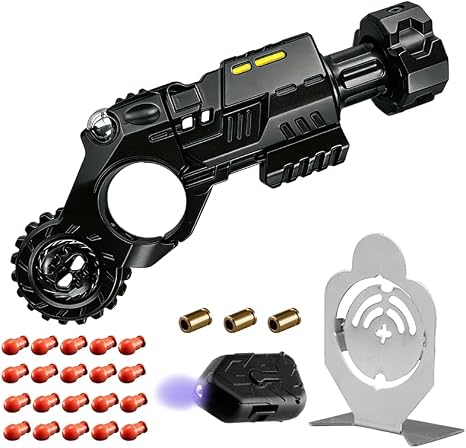 Amazon.com: Metal Fidget Toys Gun for Adults - Alloy EDC Fidget Spinner ...