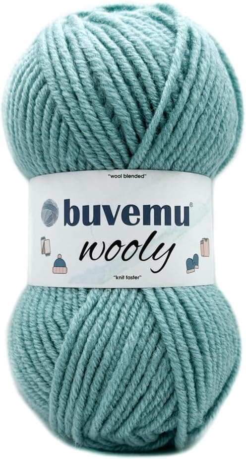 Amazon.com: Wooly Soft Fluffy Bulky Weight #5 Wool Blended Fast ...