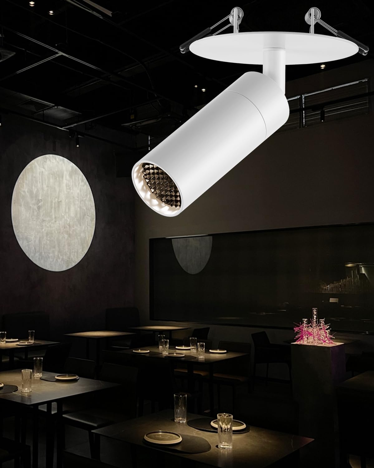 Gpaillumic Flush Mount LED Ceiling Spotlight, 7W Zoomable Directional ...