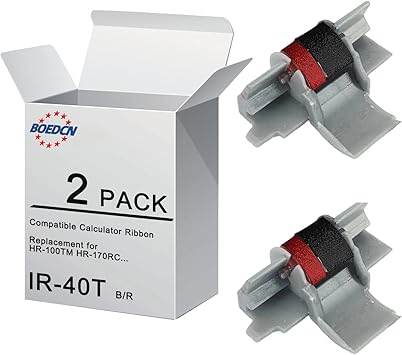 Amazon.com: BOEDCN 2 Pack Compatible Calculator Ribbon Replacement for ...