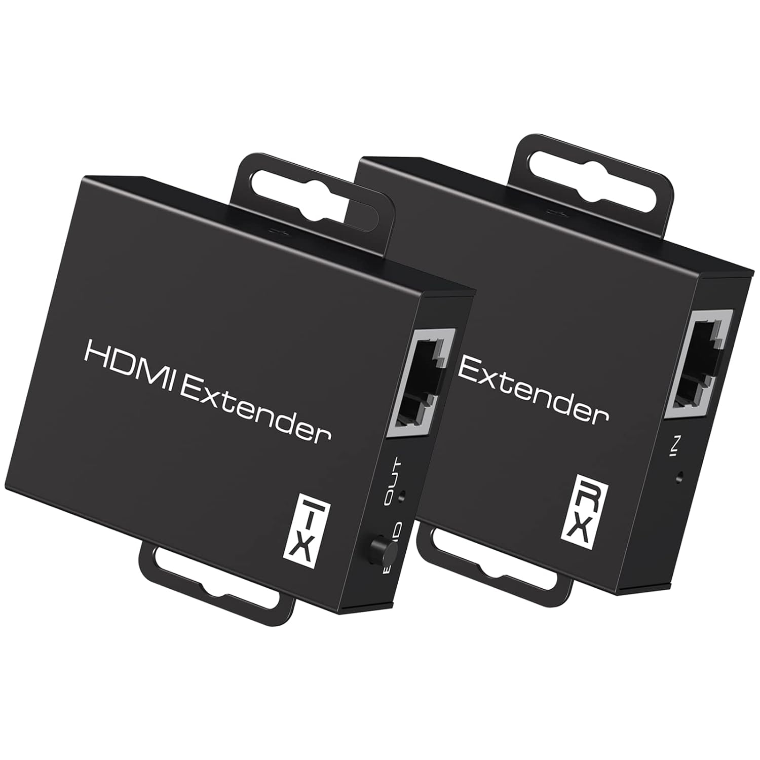 HDMI Extender Over Ethernet Cat 5e 6 7 196ft 60m EDID Adapter Converter Repeater Balun ...