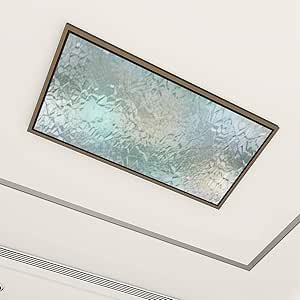 ZKFETPVOW Decorative Fluorescent Light Covers for Ceiling Lights 4 ...