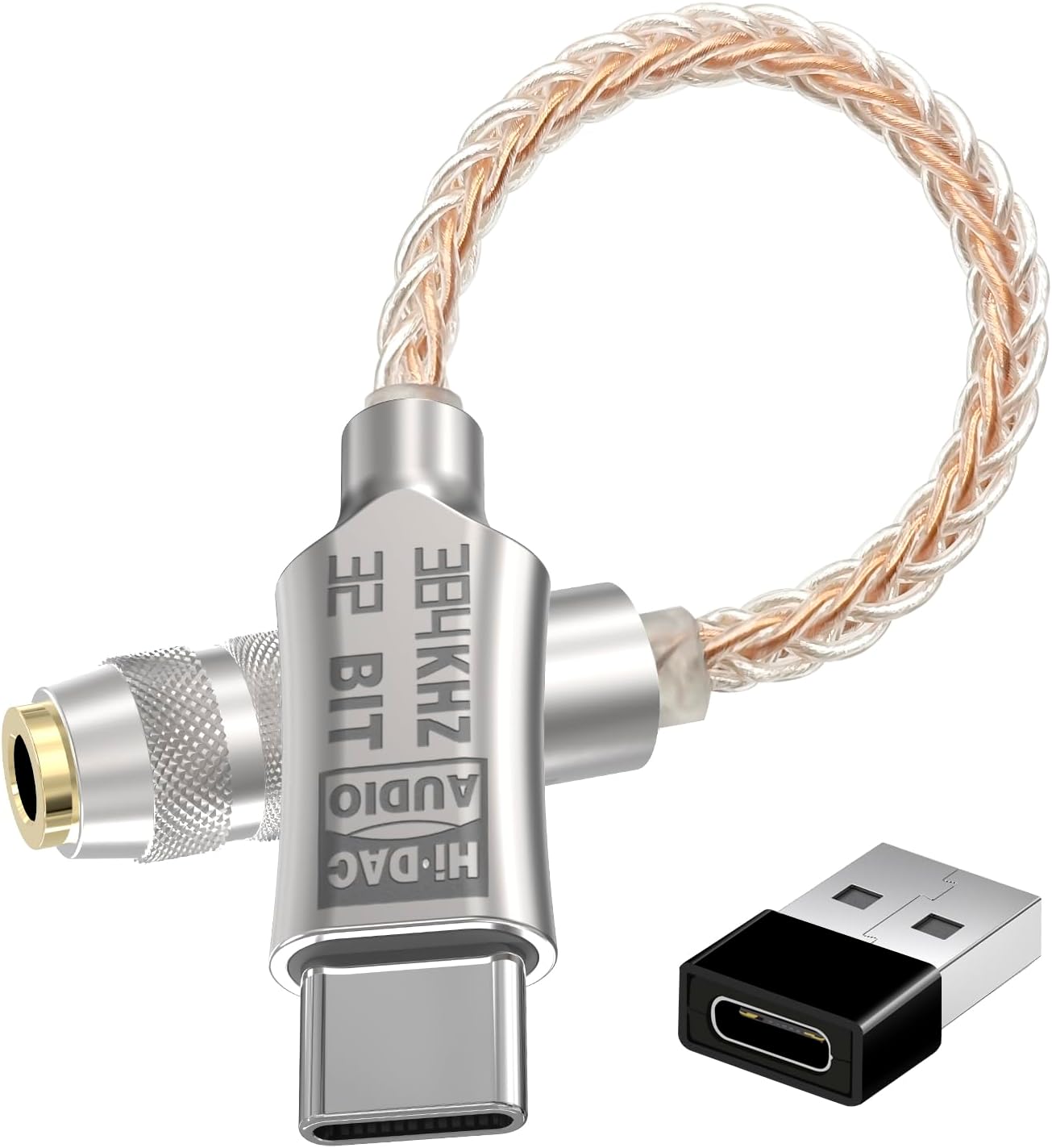Amazon.com: [32Bit/384KHz] USB C to 3.5 mm Headphone Jack Adapter, USB ...