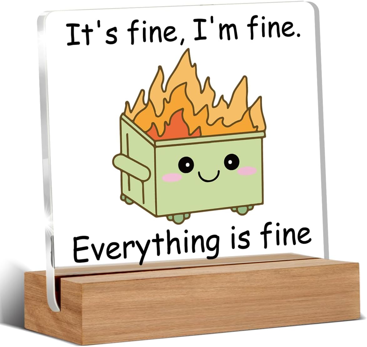 Amazon.com: Dumpster Fire Desk Decor, Funny Office Gifts for Women Men ...