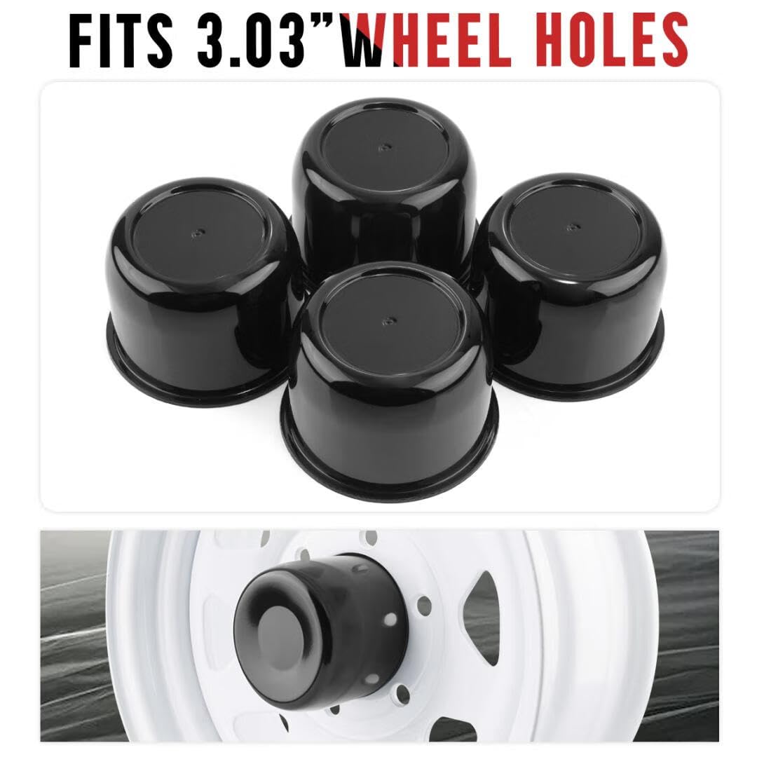 Snapklik.com : RTrhinotuning 4 Pack 3 Inch Wheel Center Caps Plastic ...