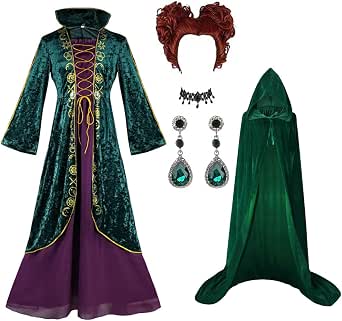 Amazon.com: VFfotO Sanderson Sisters Costume Sarah Sanderson Costumes ...