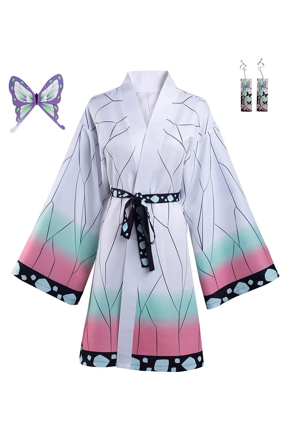 Buy Cosplaypark Agatsuma Zenitsu Kimono Cosplay Costume Robe Cloak ...