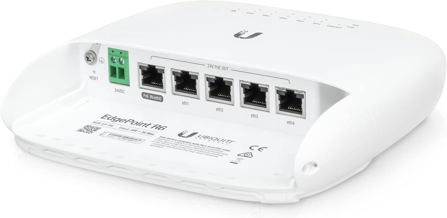 Amazon.com: Ubiquiti Edgepoint 5-port 24-volt Gigabit Ethernet Poe ...