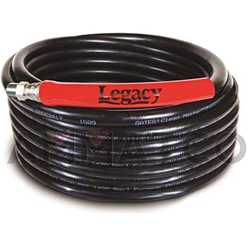 Amazon.com: Legacy Ultima 3/8" 2-Wire Pressure Washer Hose 6000 PSI 100 ...