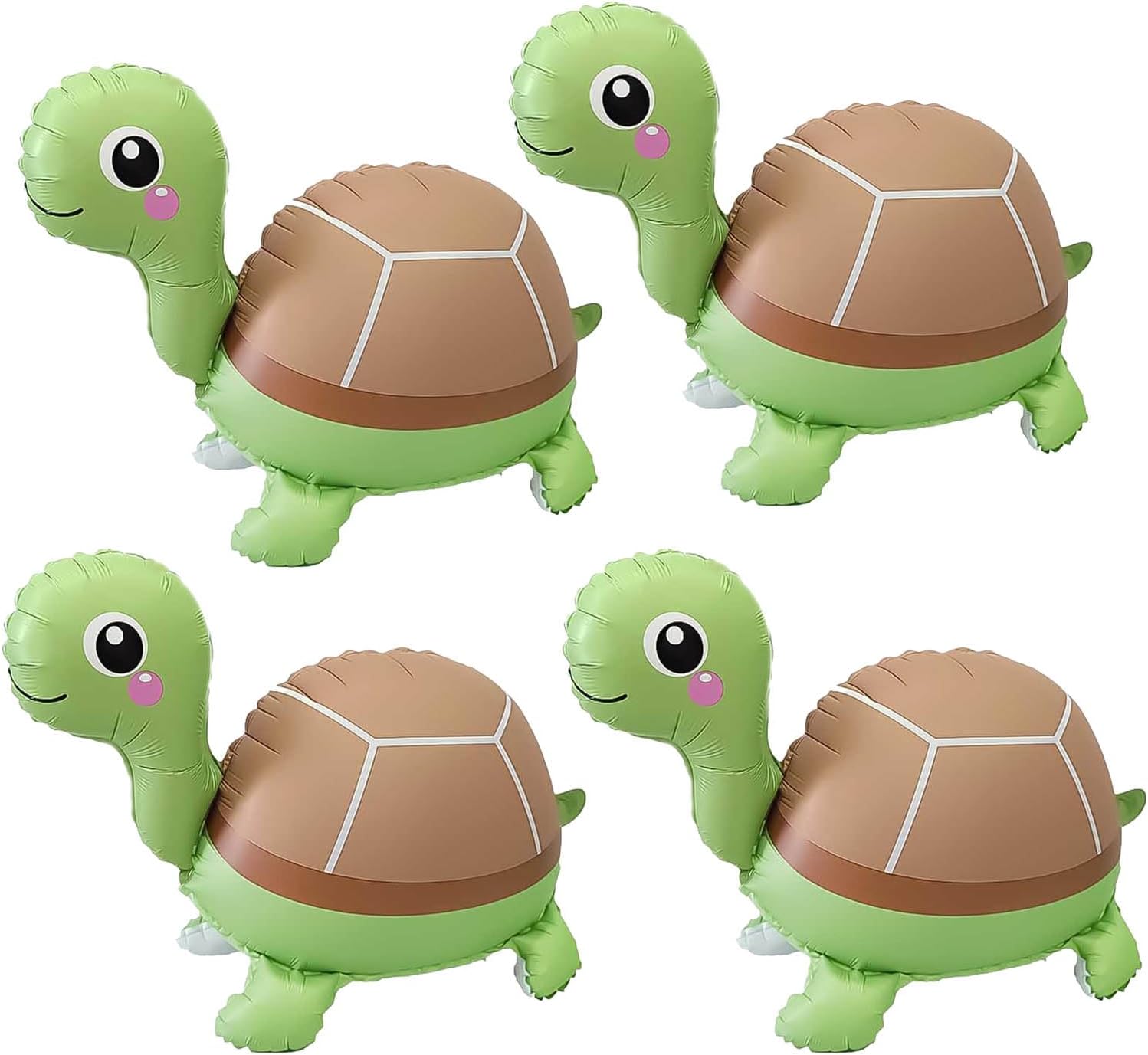 Amazon.com: 4 Pcs Inflatable Self Standing Turtle Balloons/4D Walking ...