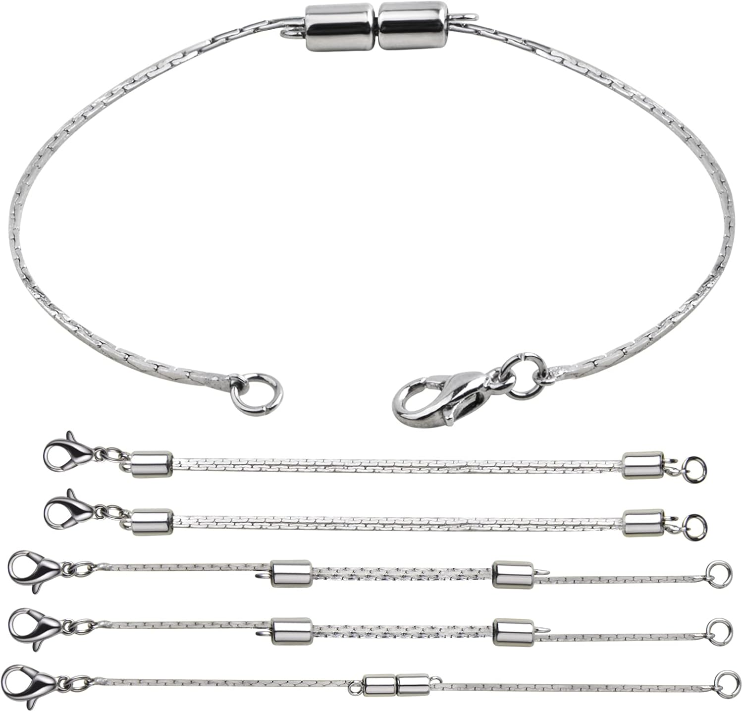 Amazon.com: WOOOBD 6 Pieces Stainless Steel Extender Chains ...