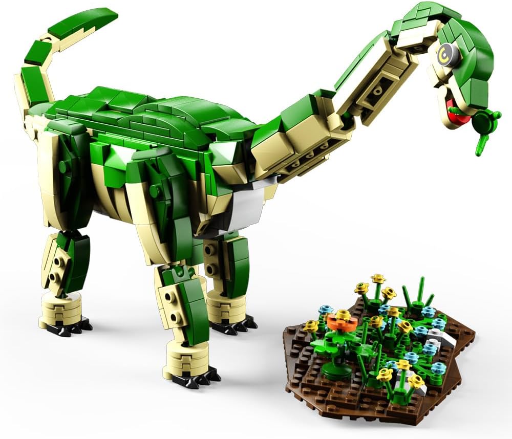 Amazon.com: Mesiondy Dinosaurs Building Blocks Set - 582pcs ...