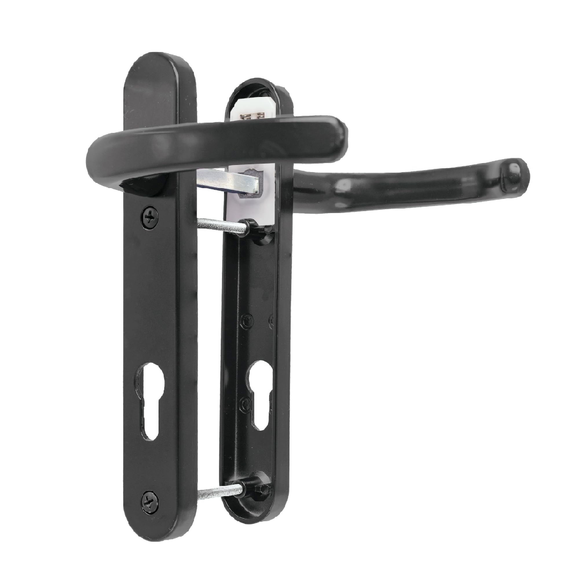 TSS UPVC Door Handle Set in Anthracite Grey, 92mm PZ (Centres), Lever ...