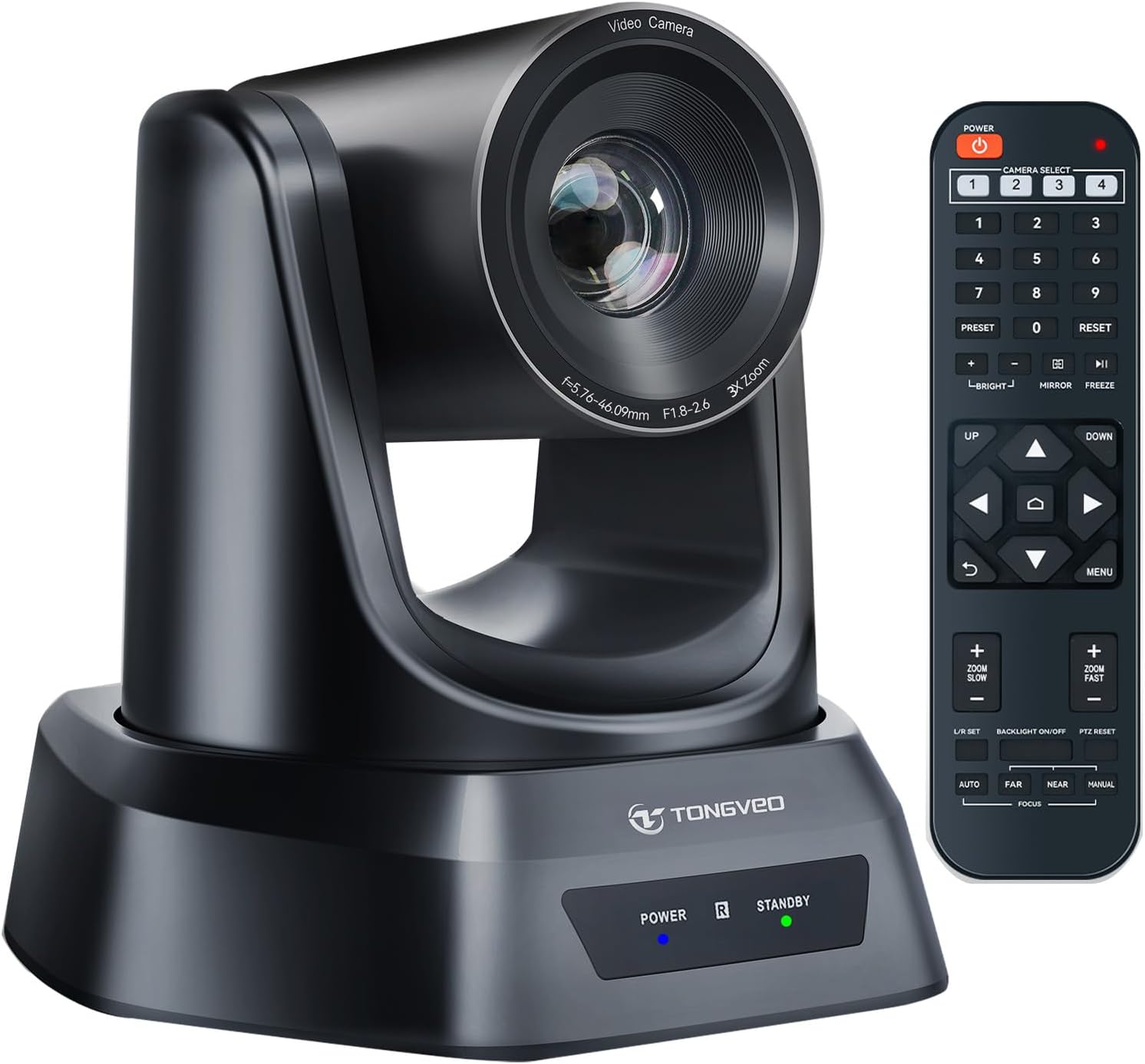 HDMI PTZ Camera 3X Optical Zoom, TONGVEO 1080P USB3.0 HDMI Conference ...