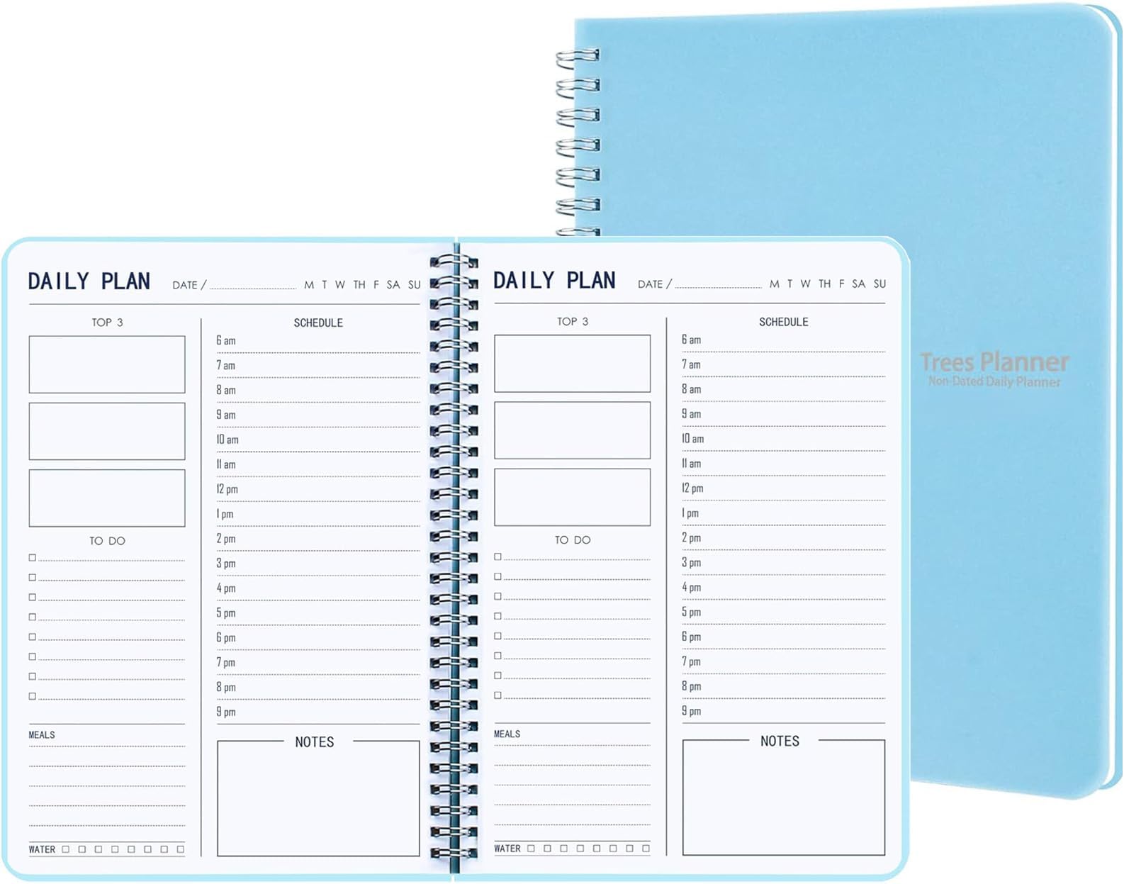 Amazon.com : Work Planner - Daily & Weekly Spiral Planner with Hourly ...