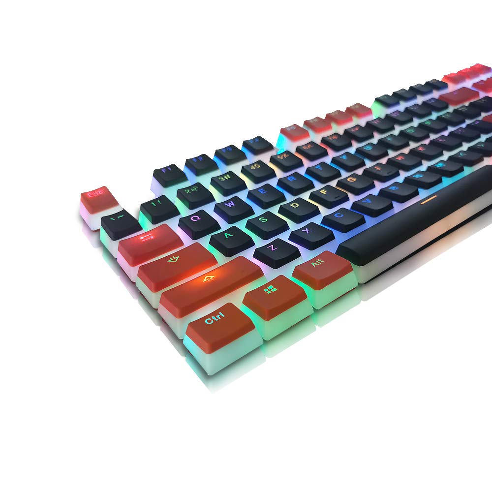 Buy XVX Pudding Keycaps, OEM Profile Custom Keycap Set with Transparent ...