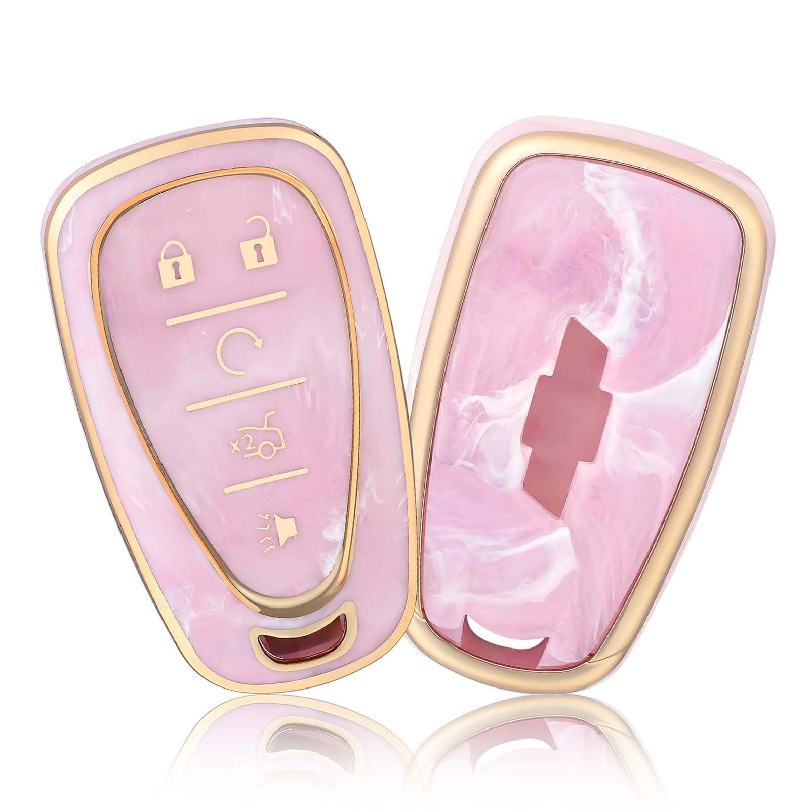 Amazon.com: OFFCURVE for Chevy Car Key Fob Cover Case Full Car Key ...