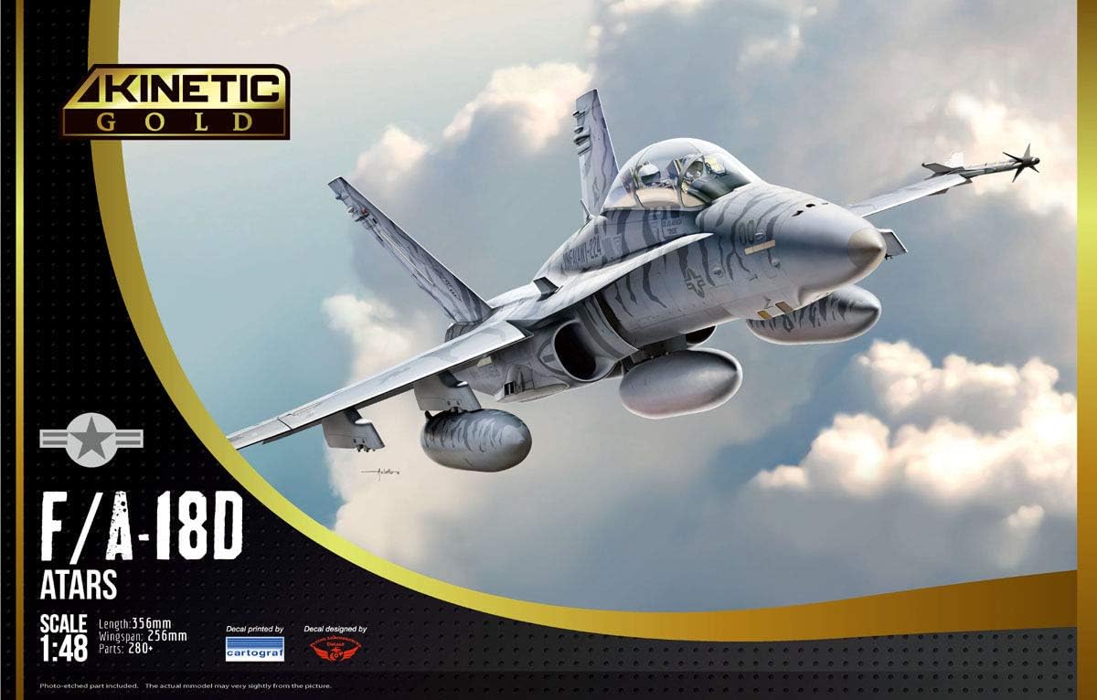 Amazon.com: Kinetic Model Kits 1/48 F/A-18D ATARS K48033 : Arts, Crafts ...