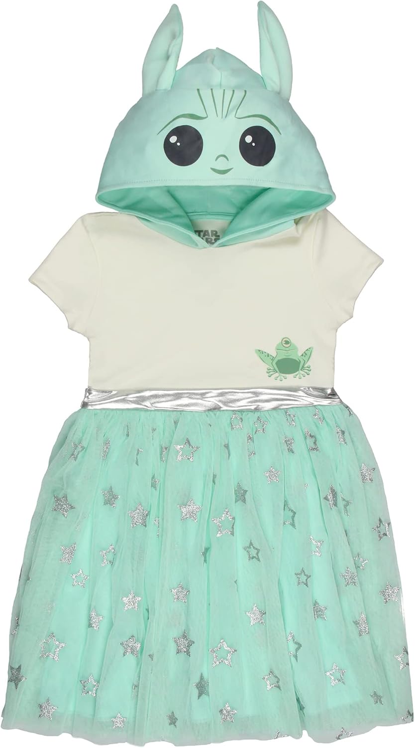 Amazon.com: Star Wars Girls' The Child Baby Yoda Grogu 3D Hooded ...