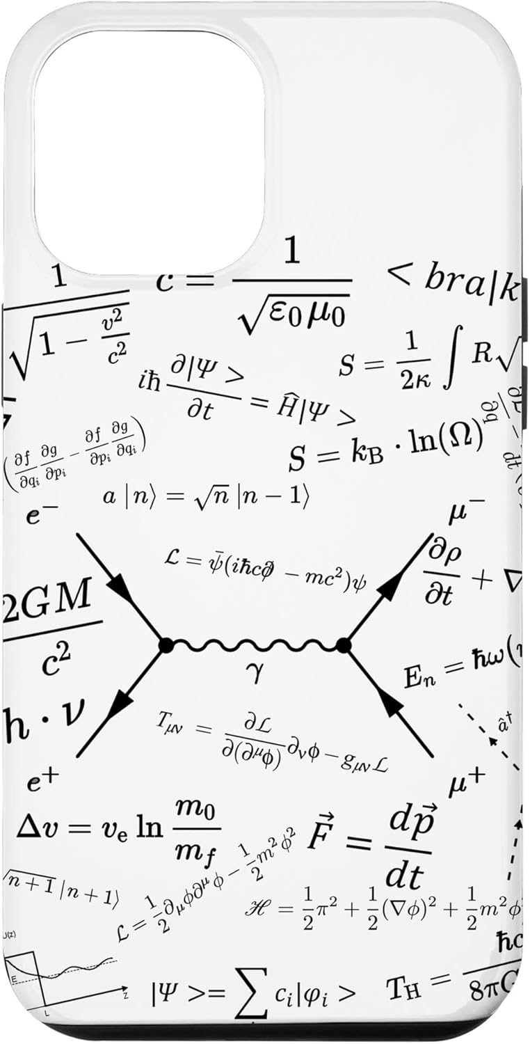 Amazon.com: iPhone 12 Pro Max Physics equations and diagrams, cool ...