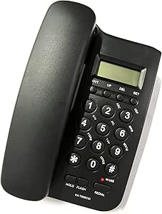 Corded Telephone for Desk Landline Desktop House Phone Seniors Caller ...