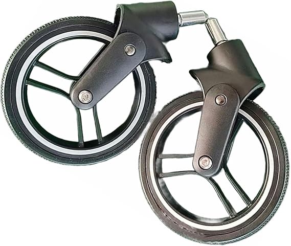 Amazon.com: MEELYHOME Baby Stroller Wheels Set Rubber Metal Replacement ...