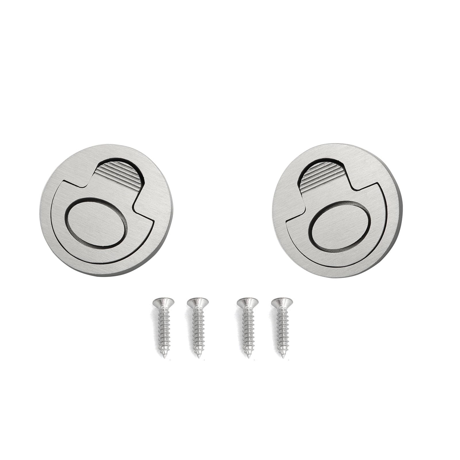 heyous 2pcs Hidden Recessed Furniture Handle Stainless Steel 51x16mm ...