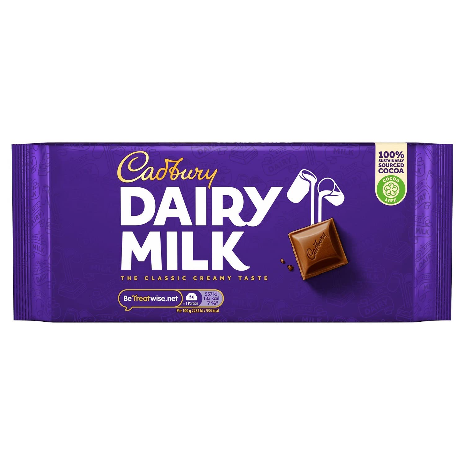 Cadbury Dairy Milk Fairtrade Chocolate 200g Amazon de Lebensmittel cadbury-dairy-milk-fairtrade-chocolate-200g-amazon-de-lebensmittel