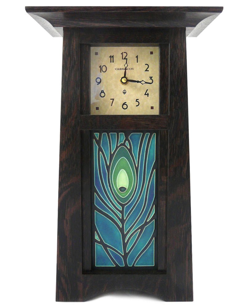 Craftsman Style Mantel Clocks Craftsman Copper Mantel Clocks By