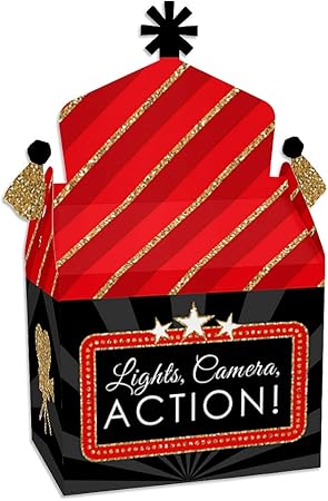 Amazon.com: Big Dot of Happiness Red Carpet - Treat Box Party Favors ...