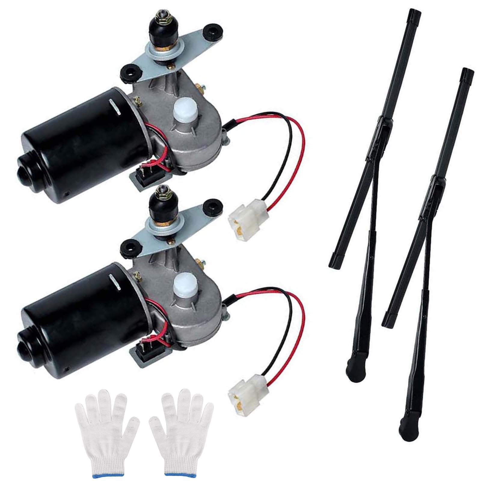 UTV Windshield Wiper (2-PCS) 16" 12V Windshield Wiper Blade Universal ...