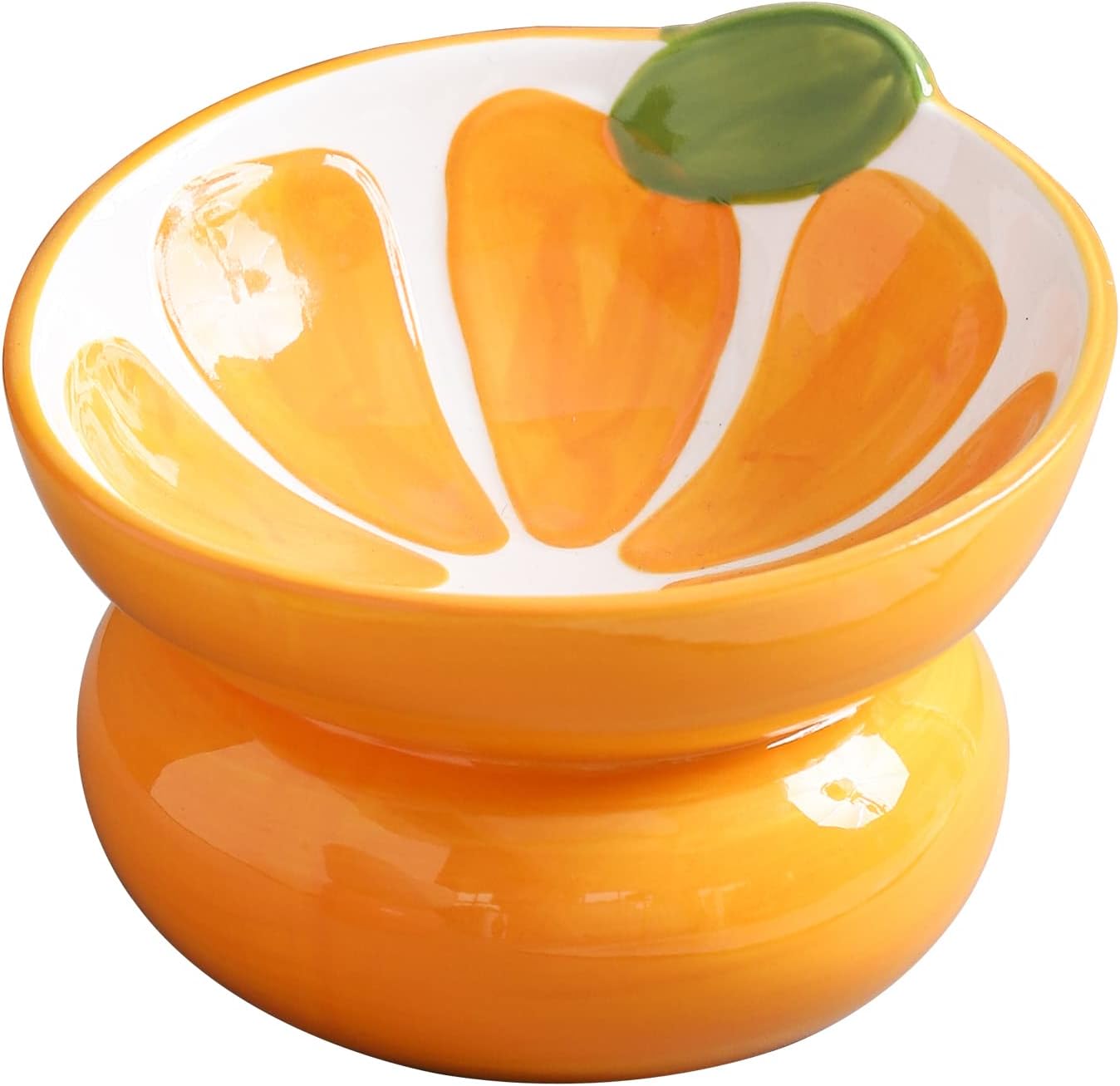 Amazon.com : Raised Tilted Ceramic Cat Food Bowl - Cute Fish Shape ...