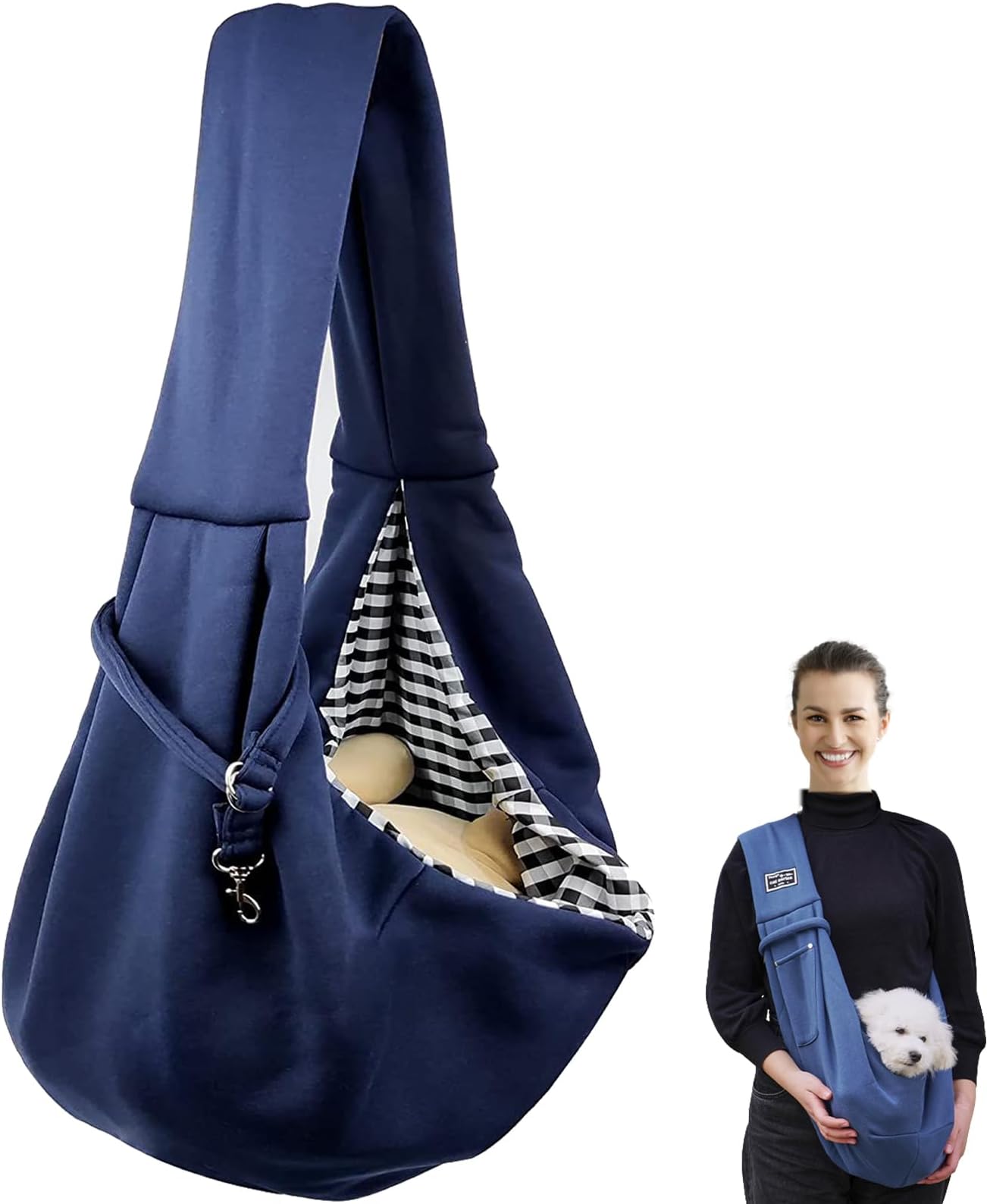 Puppy Sling Puppy Dog Carrier Dog Sling Adjustable Shoulder Strap Puppy ...