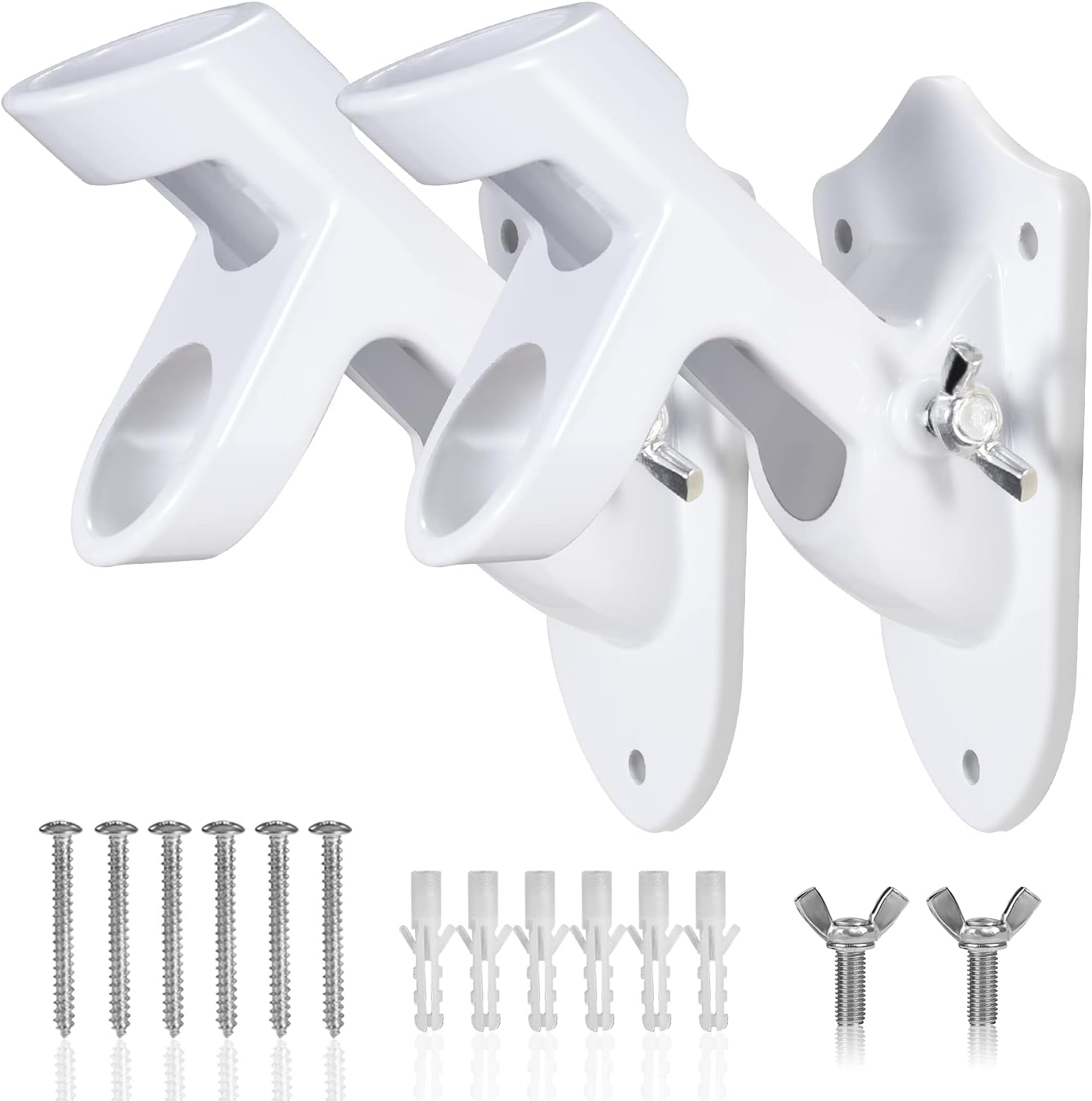 Amazon.com : Flag Pole Holder Brackets, BONWIN 1" Flag Pole Mounting ...