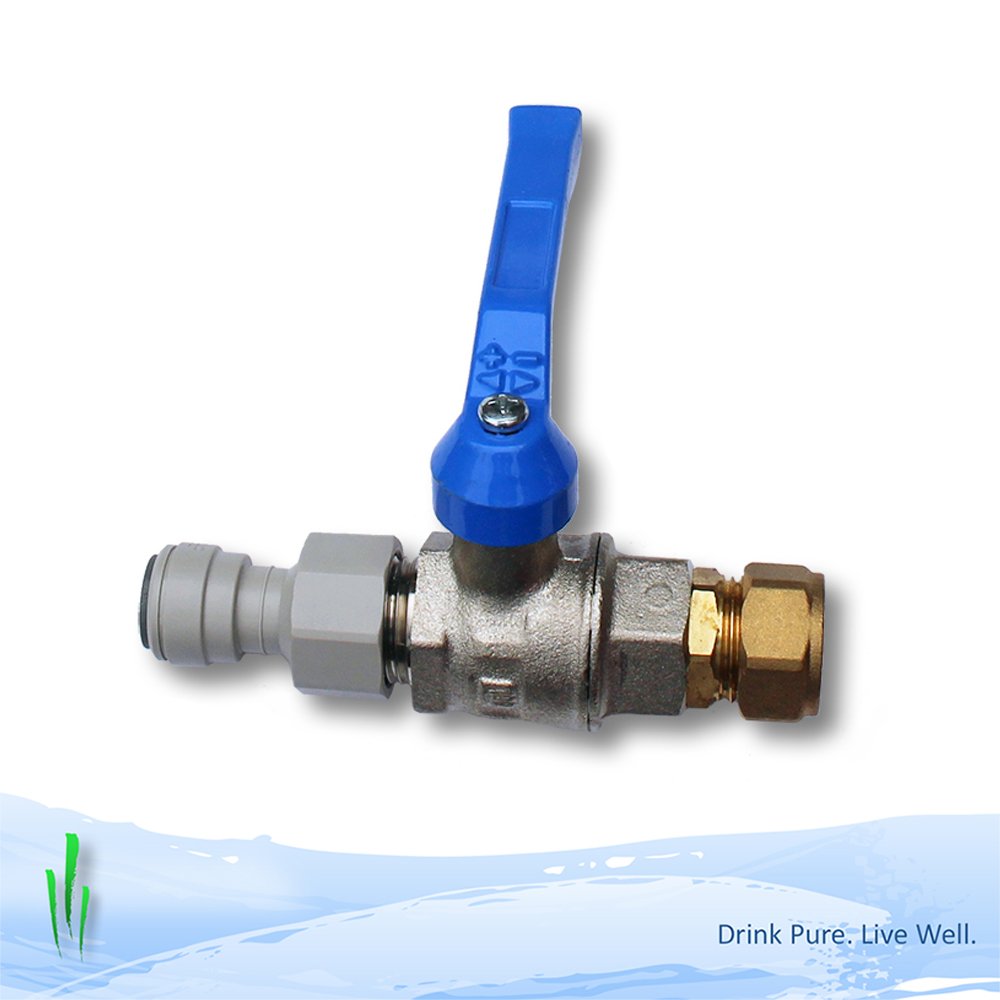 Isolation Valve - 15mm Compression x 1/4" Push Fit : Amazon.co.uk: Home ...