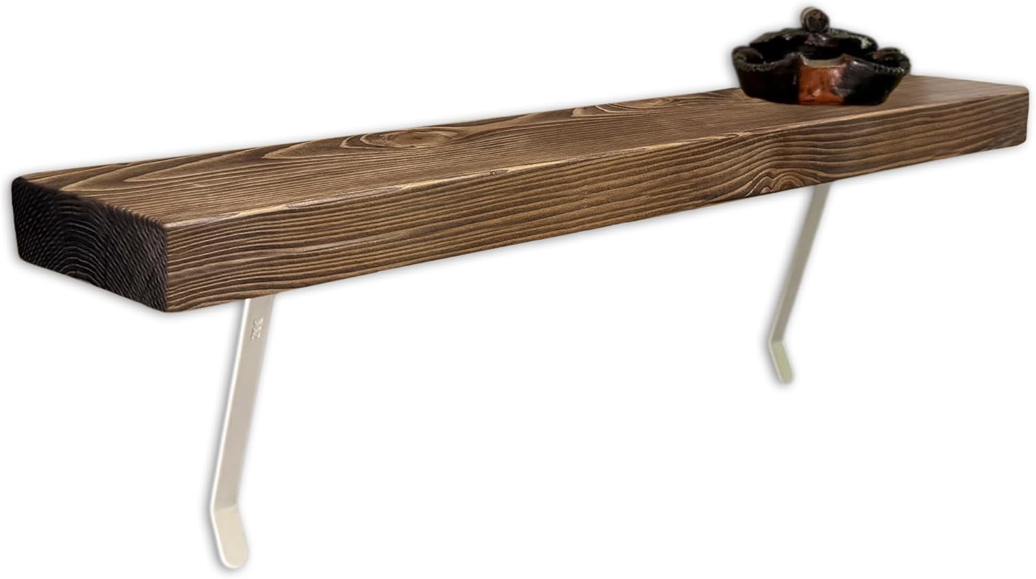 MKGT NO Drill Radiator Shelf | Rustic Slim Narrow Shelf for Hallway ...