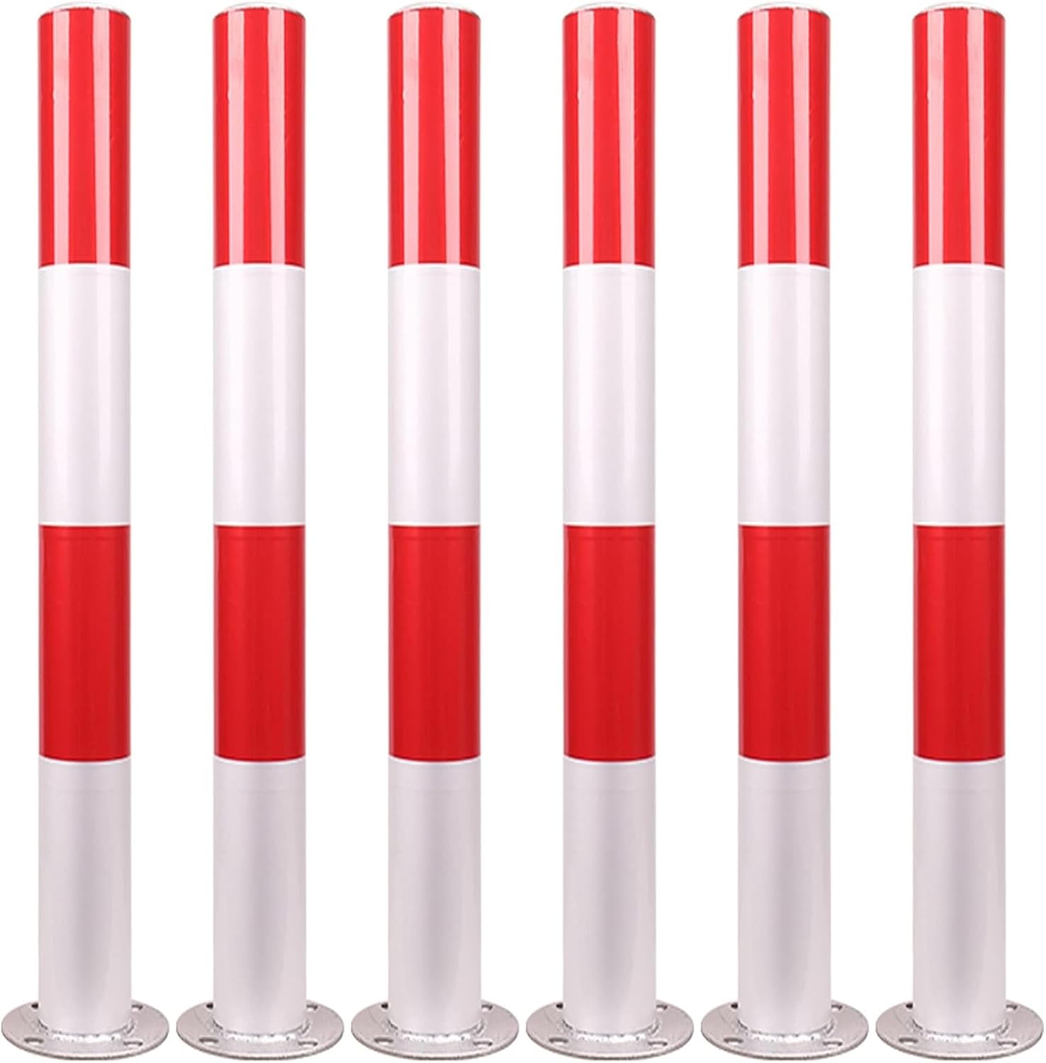 Amazon.com: HDYZJQ Safety Bollard Post White Red, Parking Bollards for ...