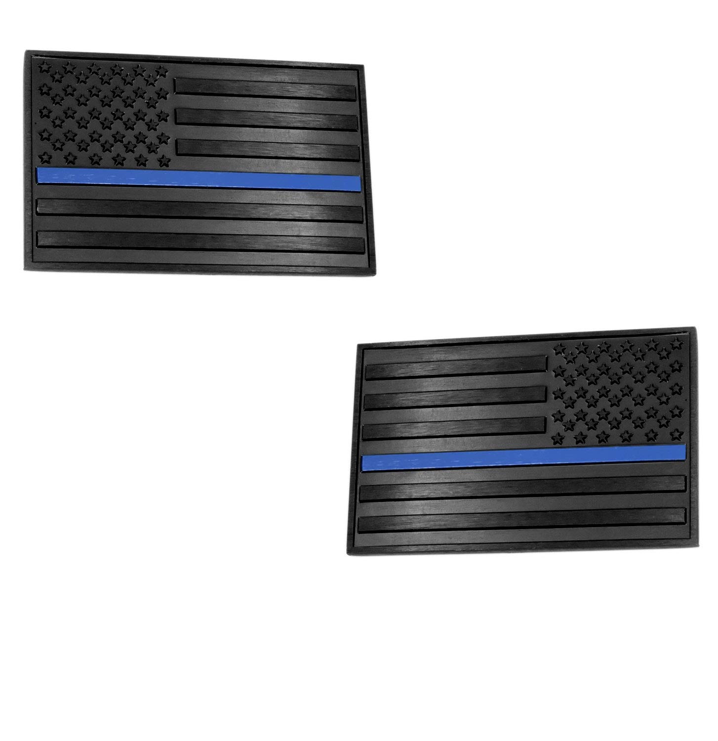 Amazon.com: MULL USA 3D Metal Flag x2 emblem Forward and Reverse for ...