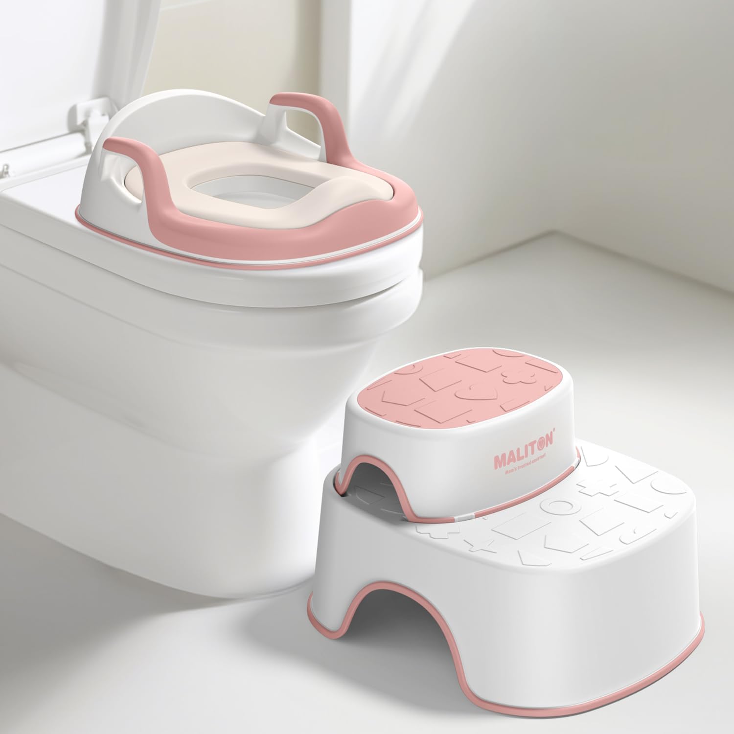 Potty Training Seat with Step Stools, Maliton Potty Training Toilet for ...