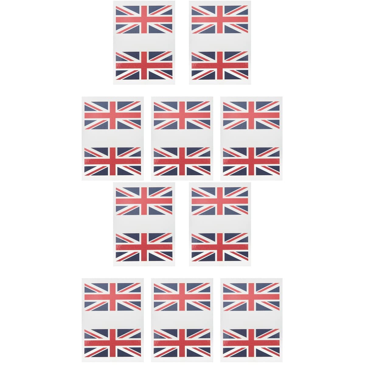 Buy WINOMO 10 Sets of United Kingdom Temporary Tattoos Union Jack Face ...