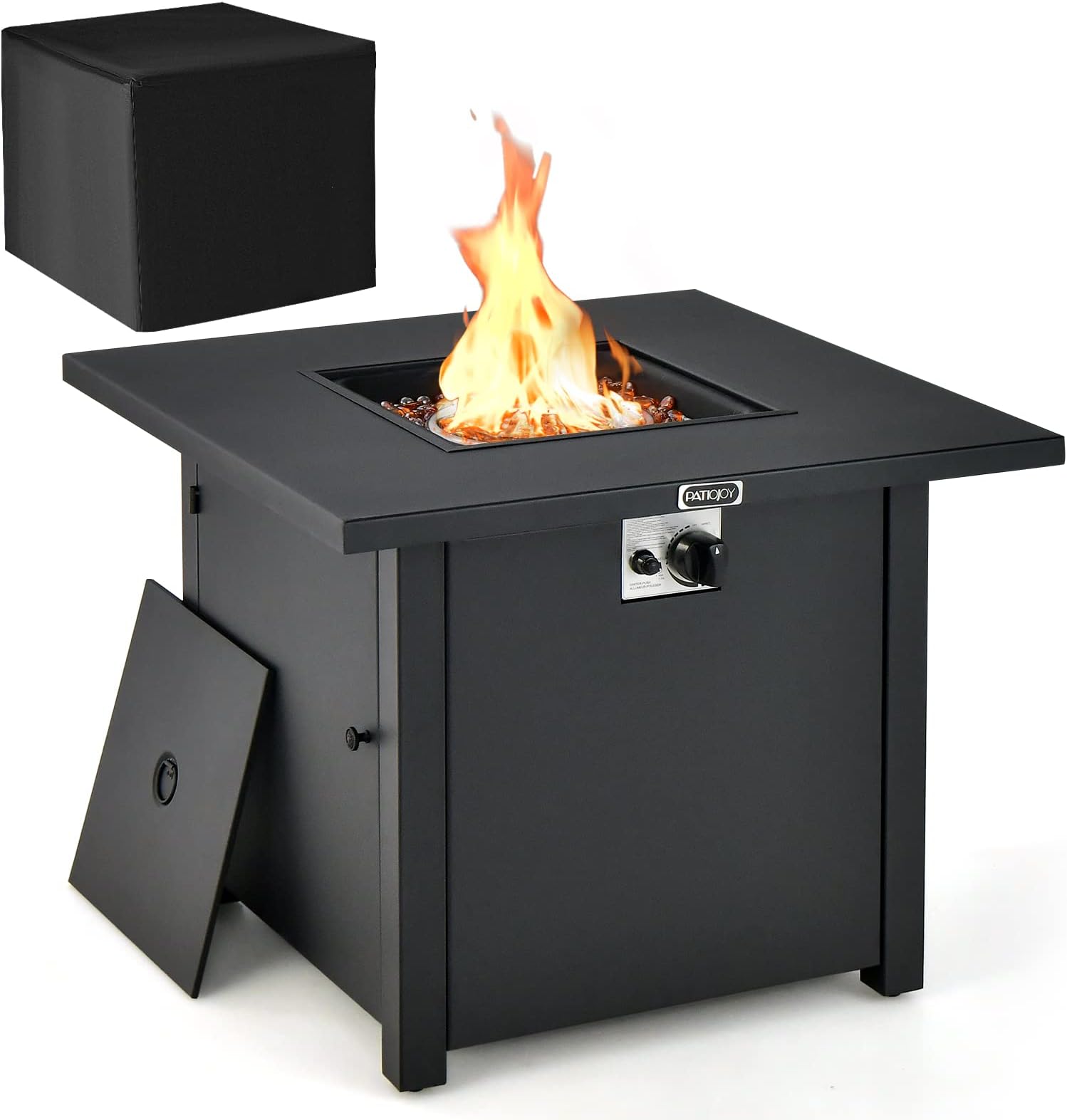 Amazon.com: Tangkula 32 Inch Patio Propane Gas Fire Table, 50,000 BTU ...