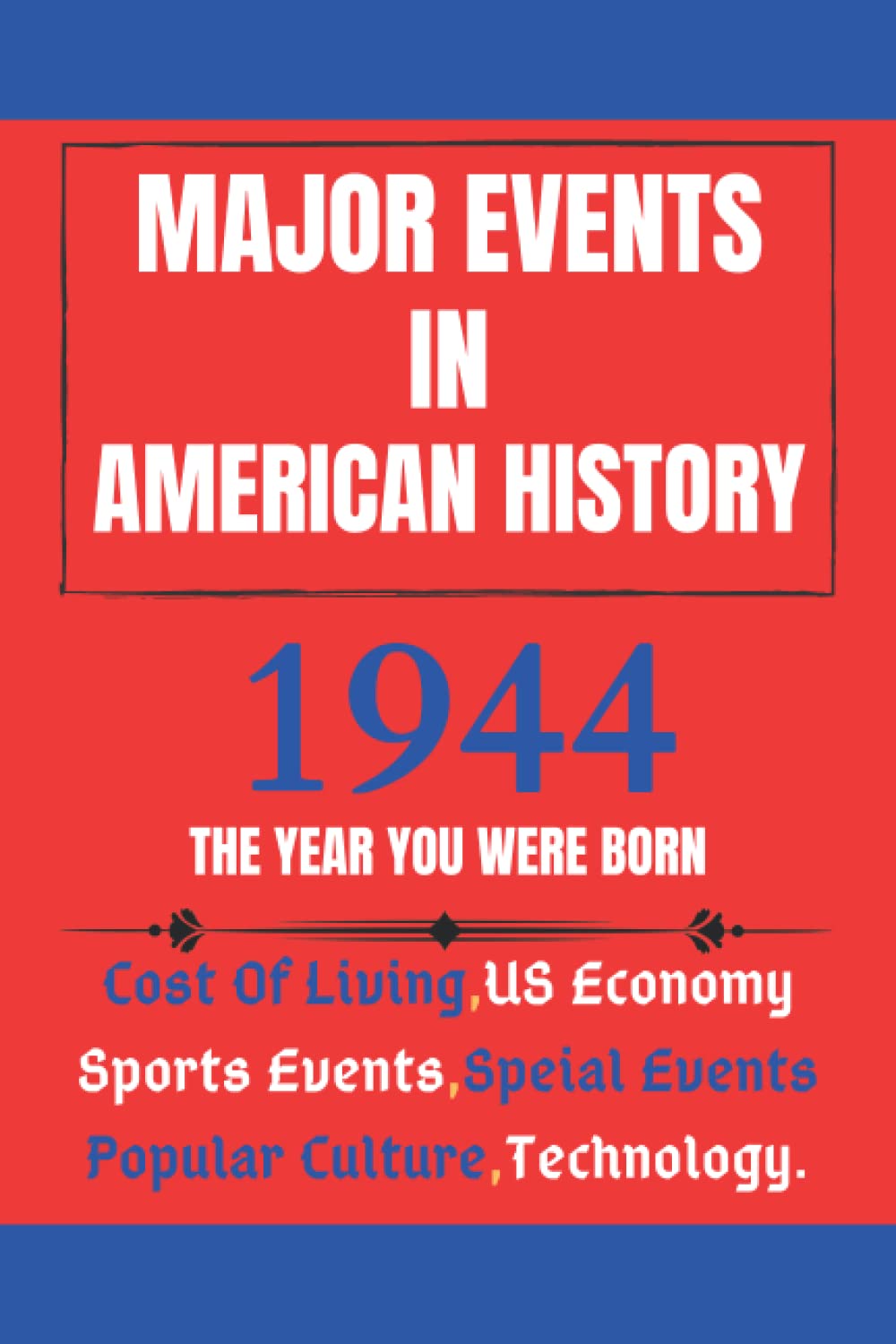 Buy Major Events In American History 1944 The Year You were Born: Back ...