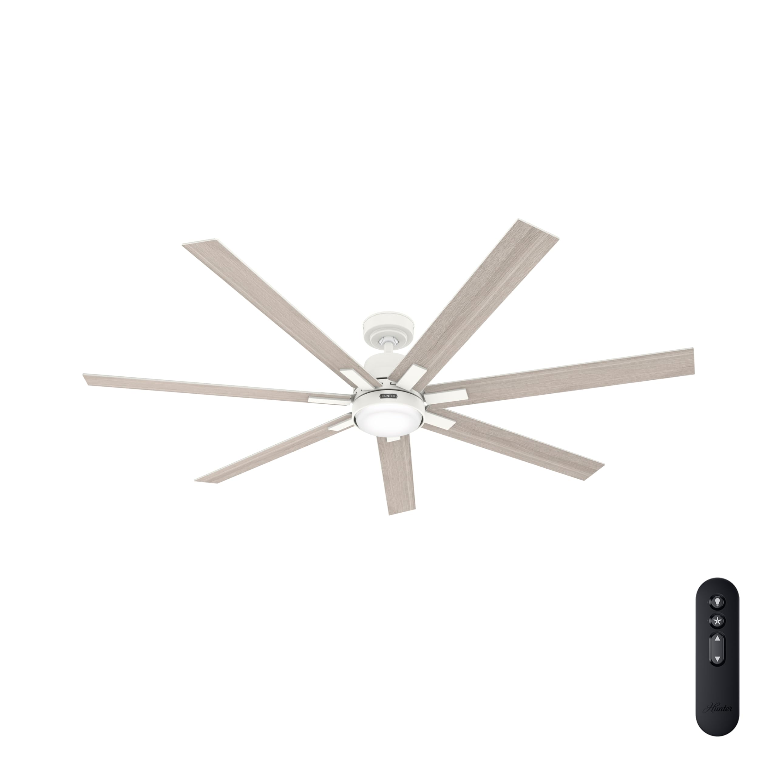 Snapklik.com : Hunter Fan 70 Inch Matte White Indoor Ceiling Fan