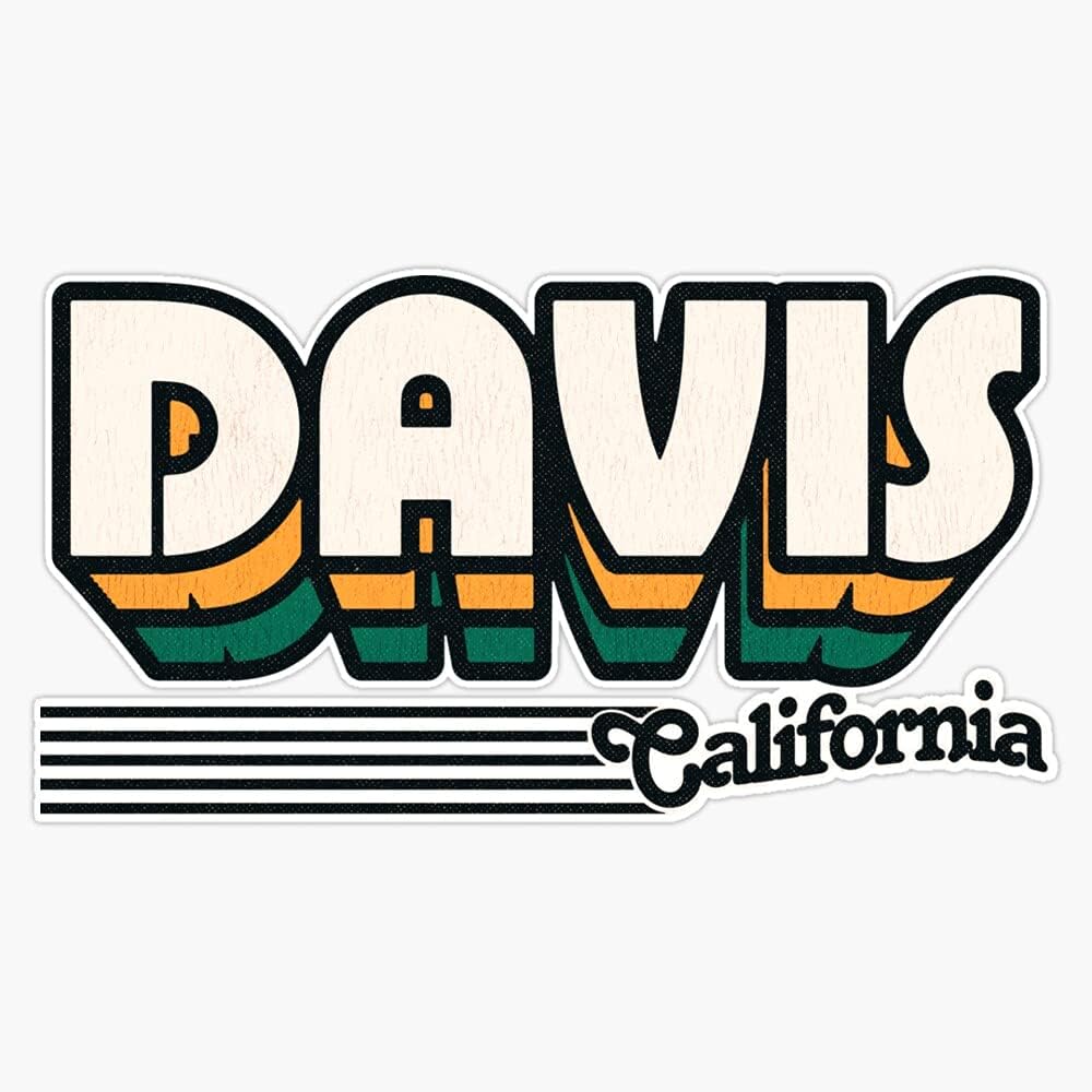 Amazon.com: Davis California Retro Stripes Sticker Bumper Sticker Vinyl ...
