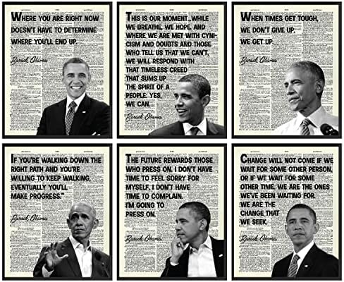 Amazon.com: Barack Obama Quote -A change is brought about because ...